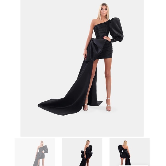 Albina dyla | Dresses | Albina Dyla Couture Black Dress | Poshmark